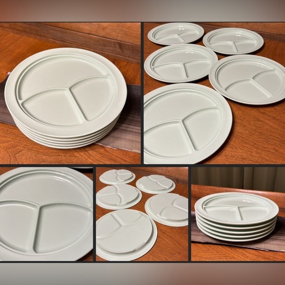 Vintage | Dining | Vintage Prolon Melamac Mint Green Picnic Plates ...